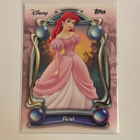 Disney | Other | Disney Ariel Card With Pink Dress | Poshmark